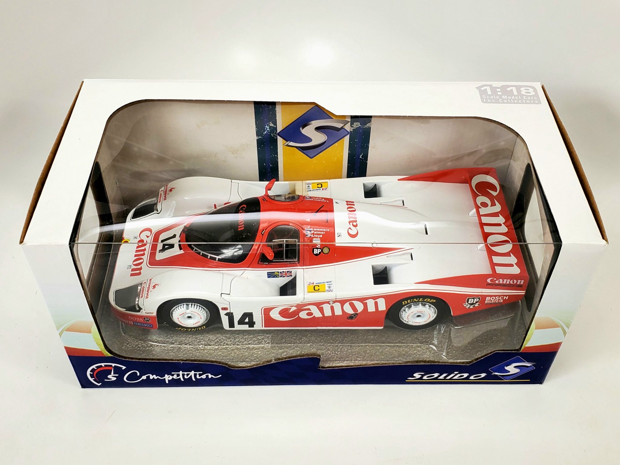 1:18 SDO 1983 #14 Canon Porsche 956 24 Hours Of Lemans Winner By Solido ...