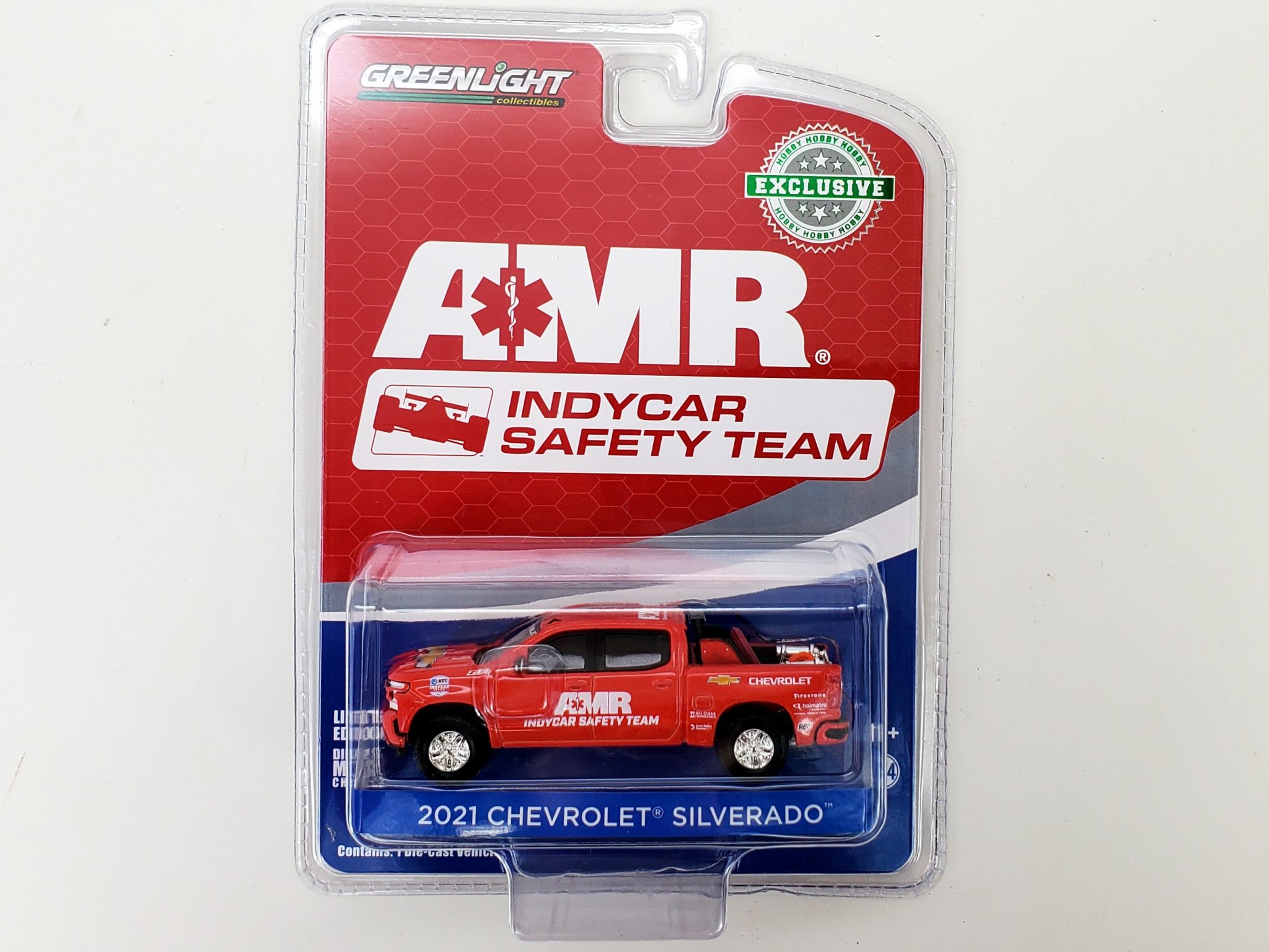 1:64 GL AMR Safety Team Red Chevrolet Silverado Diecast By Greenlight ...