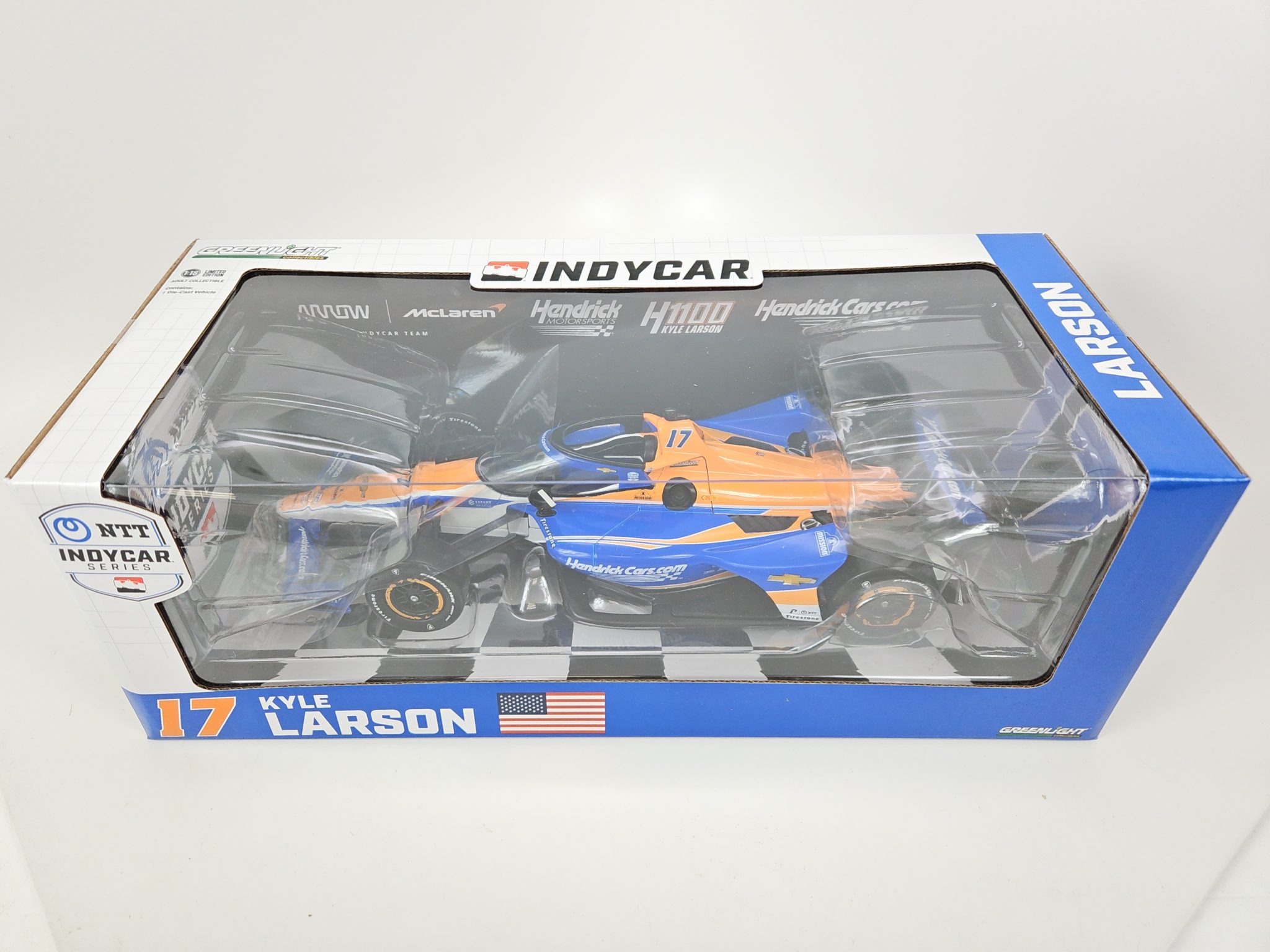 1:18 GL 2024 Kyle Larson #17 Hendrick Cars Mclaren Racing Indycar ...