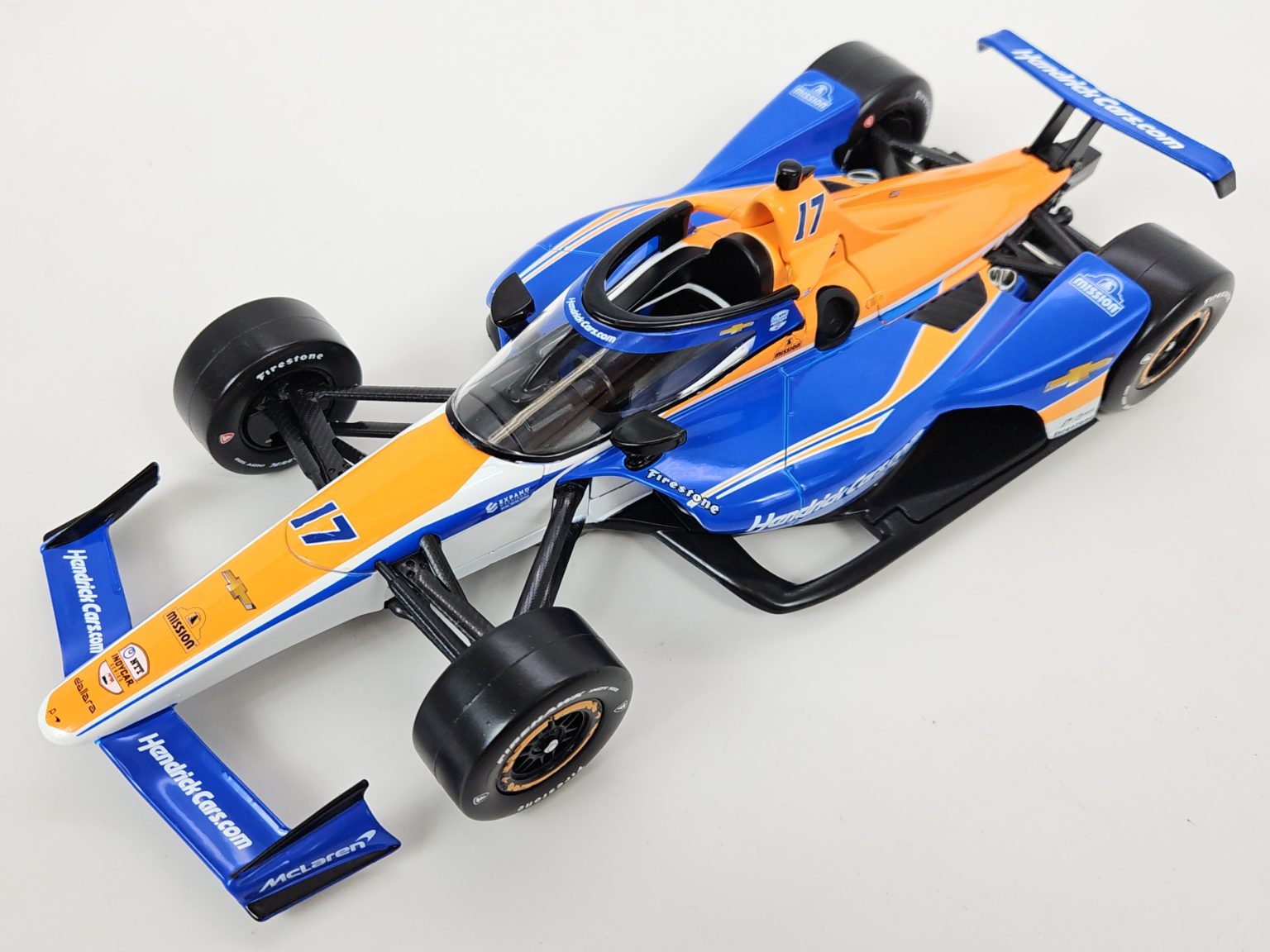 1:18 GL 2024 Kyle Larson #17 Hendrick Cars Mclaren Racing Indycar ...