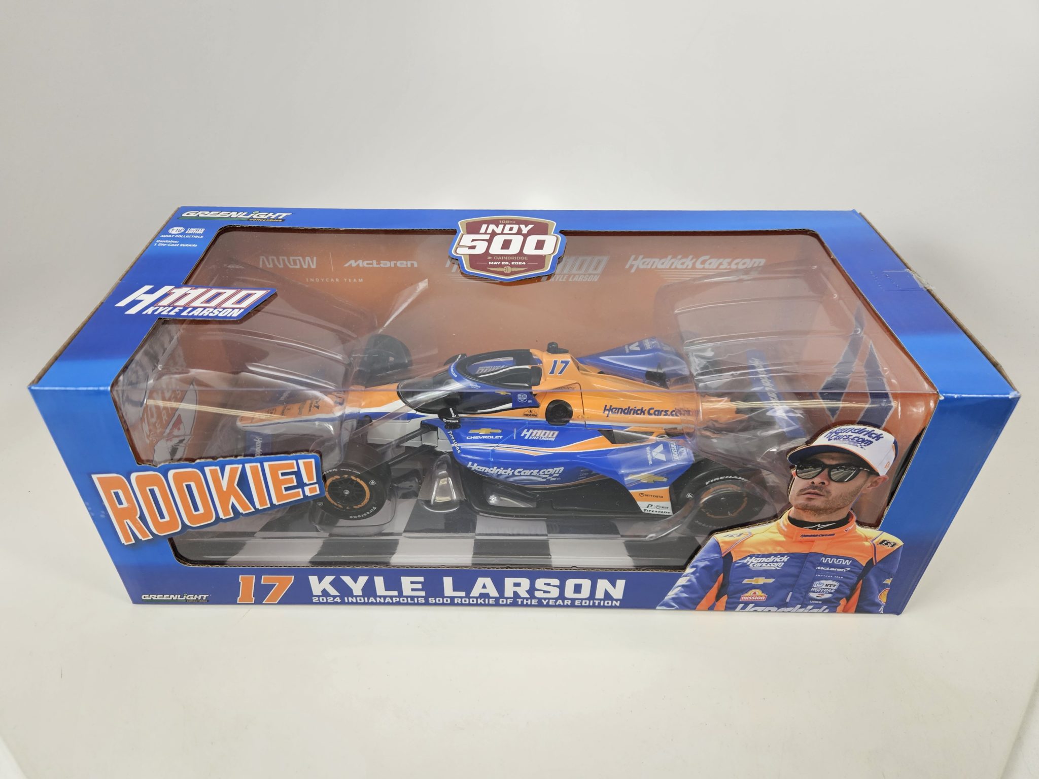1:18 GL 2024 Kyle Larson #17 Hendrick Cars Indy 500 Rookie Of The Year ...