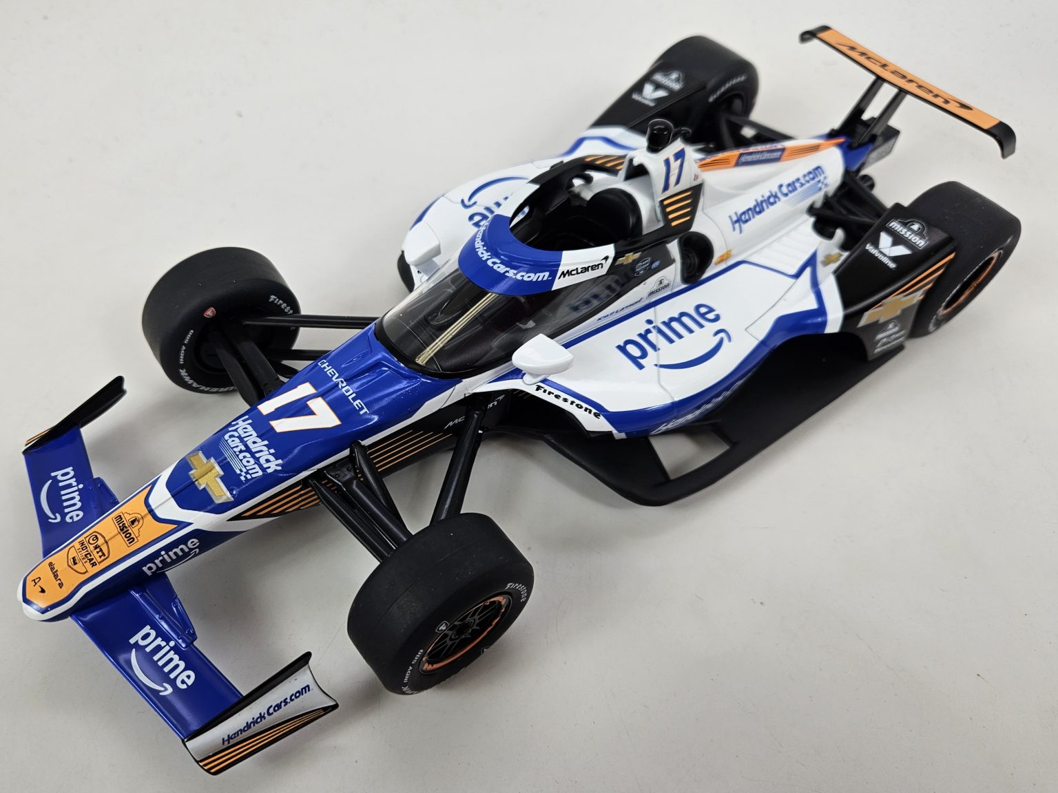 1:18 IXO 2025 Kyle Larson #17 Hendrick Cars Mclaren Racing Indycar ...