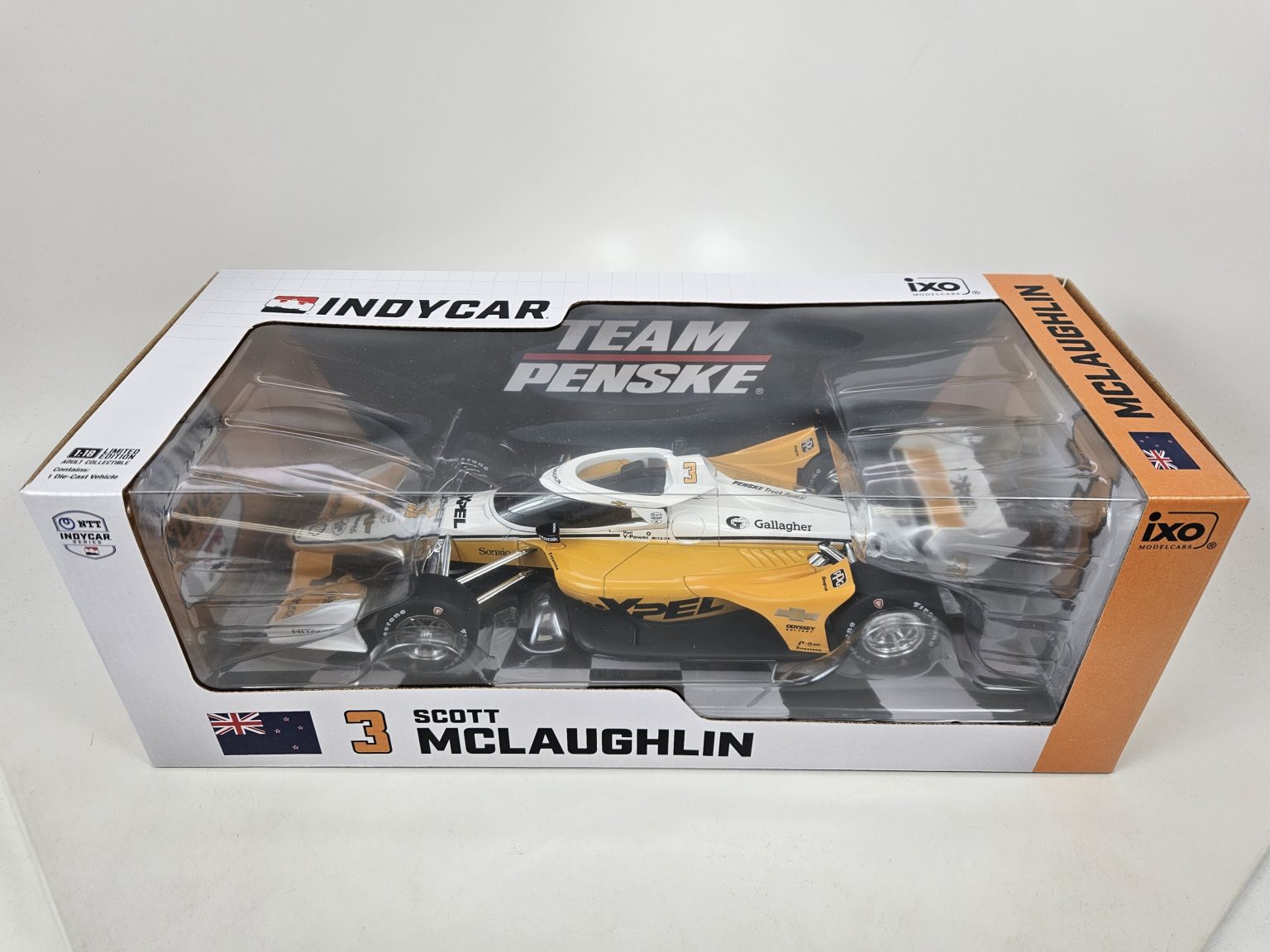 1:18 IXO 2025 Scott Mclaughlin #3 Xpel Team Penske Indycar Diecast By ...