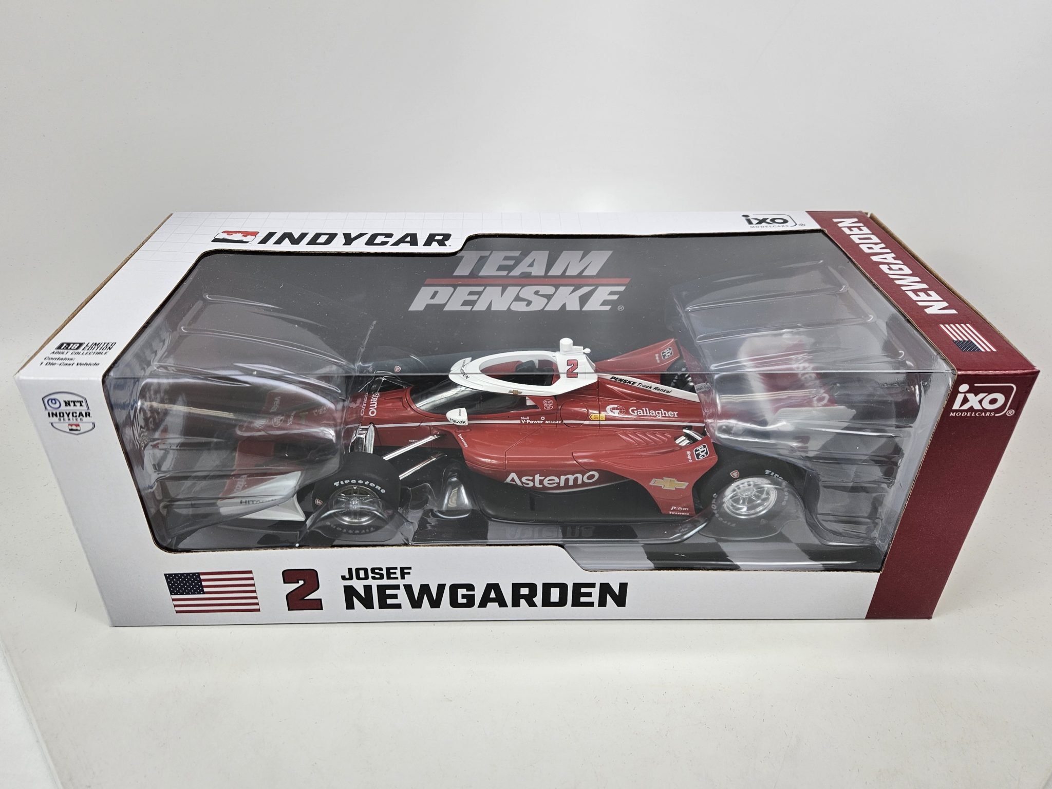 1:18 IXO 2025 Josef Newgarden #2 Astemo Team Penske Indycar Diecast By ...