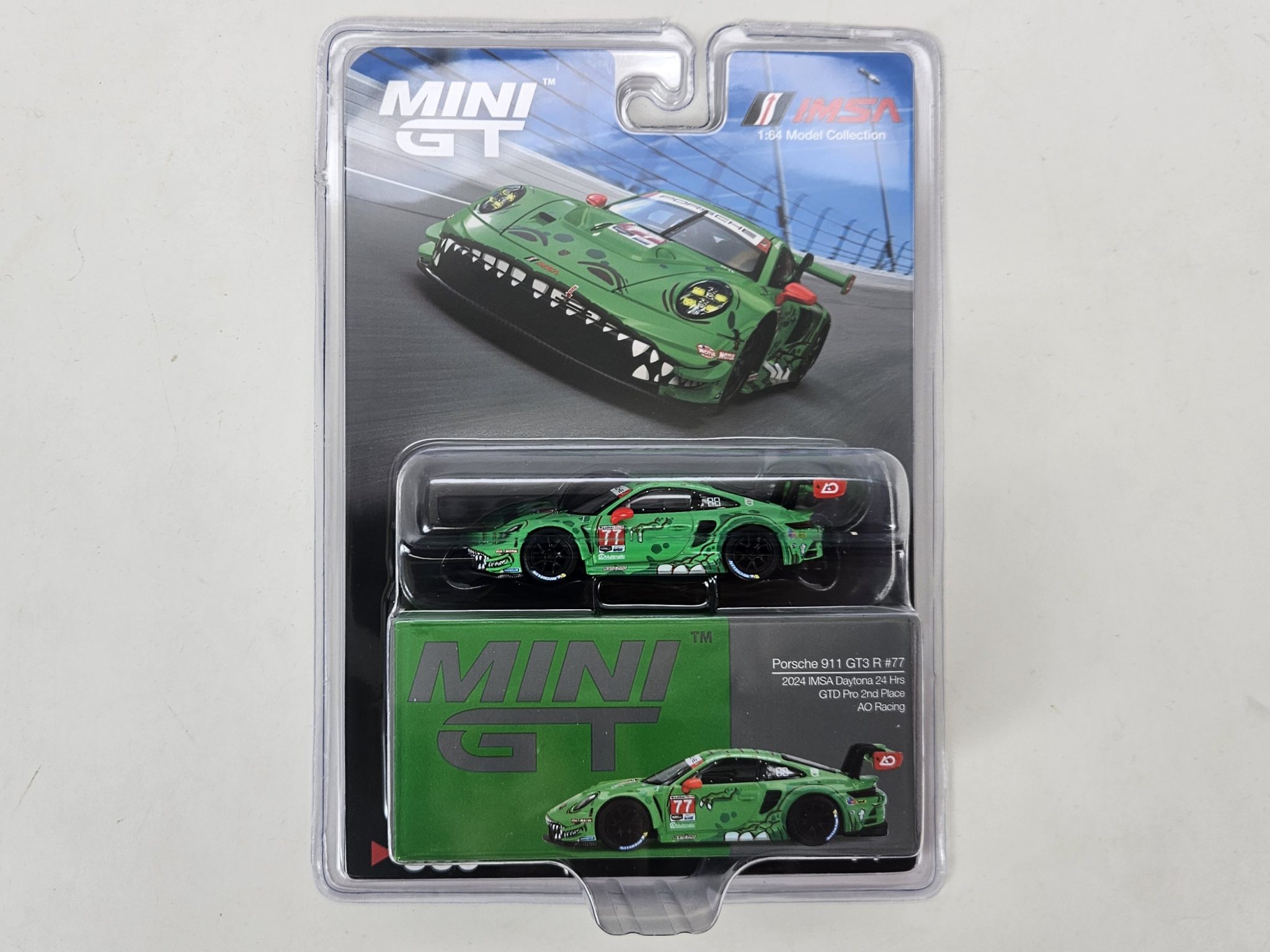 1:64 2024 MGT #77 AO Racing Rexy Daytona 2nd Place Porsche 911 GT3 R ...